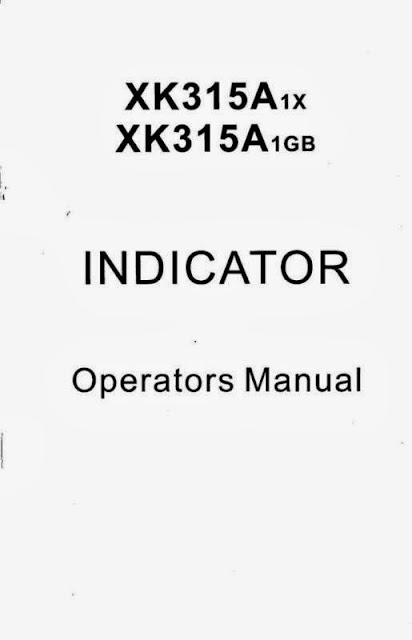 TIMBANGAN ELEKTRONIK / ELECTRONIC SCALE: BUKU MANUAL XK315A1X / MANUAL ...