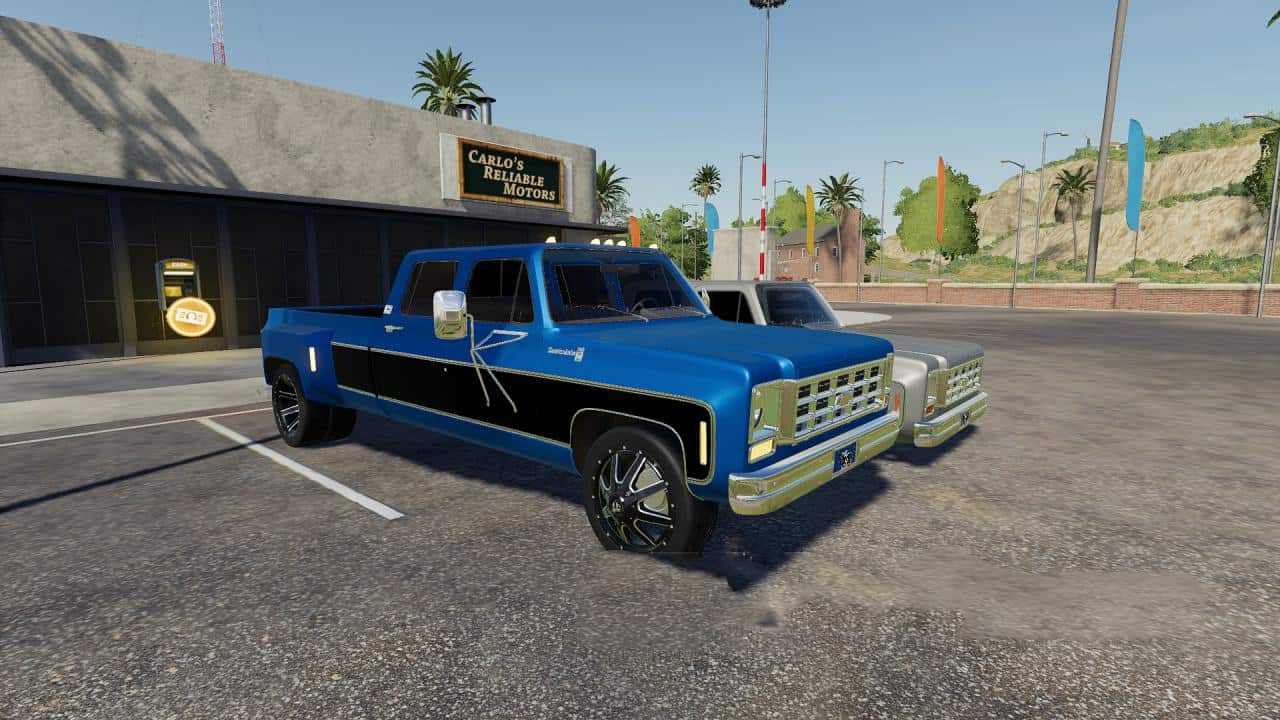 FS19 Chevy Crew Cab Slammed 1979 v0.1. - FS 19 & 22 USA Mods Collection