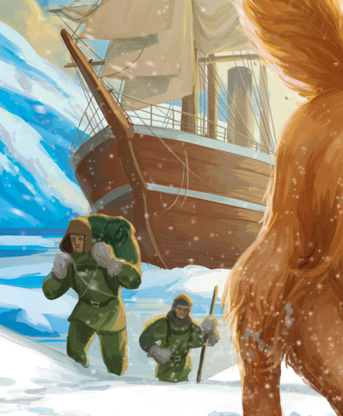 Kelley McMorris illustration: Ranger in Time: Race to the South Pole!