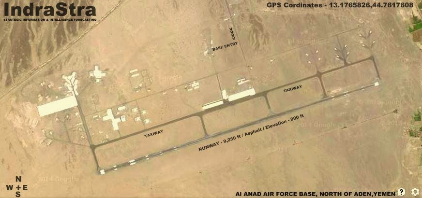 Saudi‬ offensive at Al Anad Air Force Base, Yemen by IndraStra Global ...