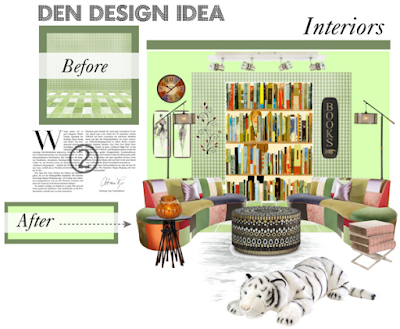 Simple Interior Concepts: Decorating Ideas for a Den (Family Room)