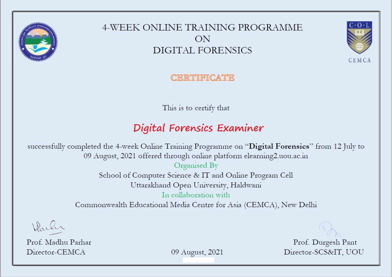 Digital Forensics Examiner: Free Online Course on Digital Forensics by ...