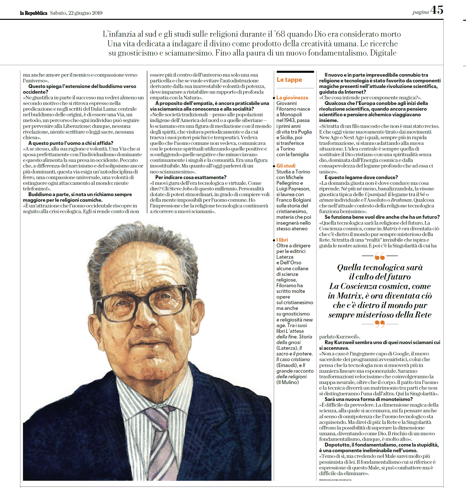 materialismo storico: Gnoli intervista Giovanni Filoramo. Il racconto ...