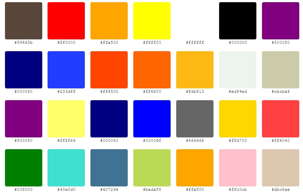 Learn: القليل عن الالوان في لغة HTML