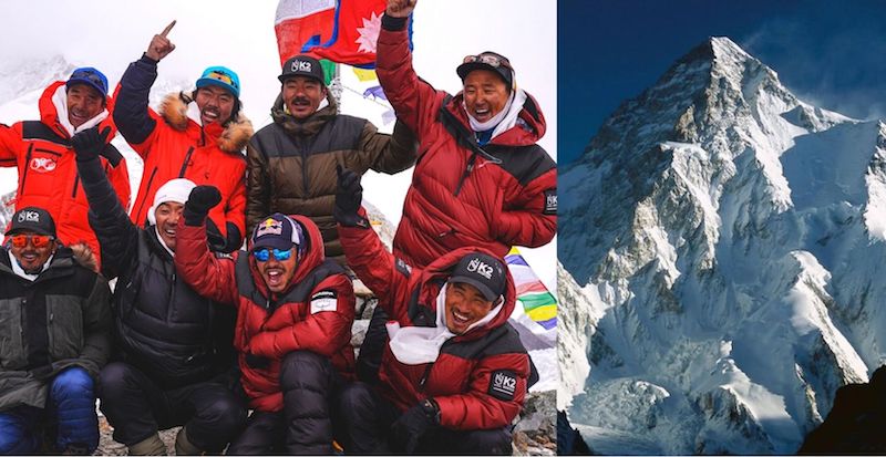 Nepali climbers make history with winter summit of K2 mountain ...