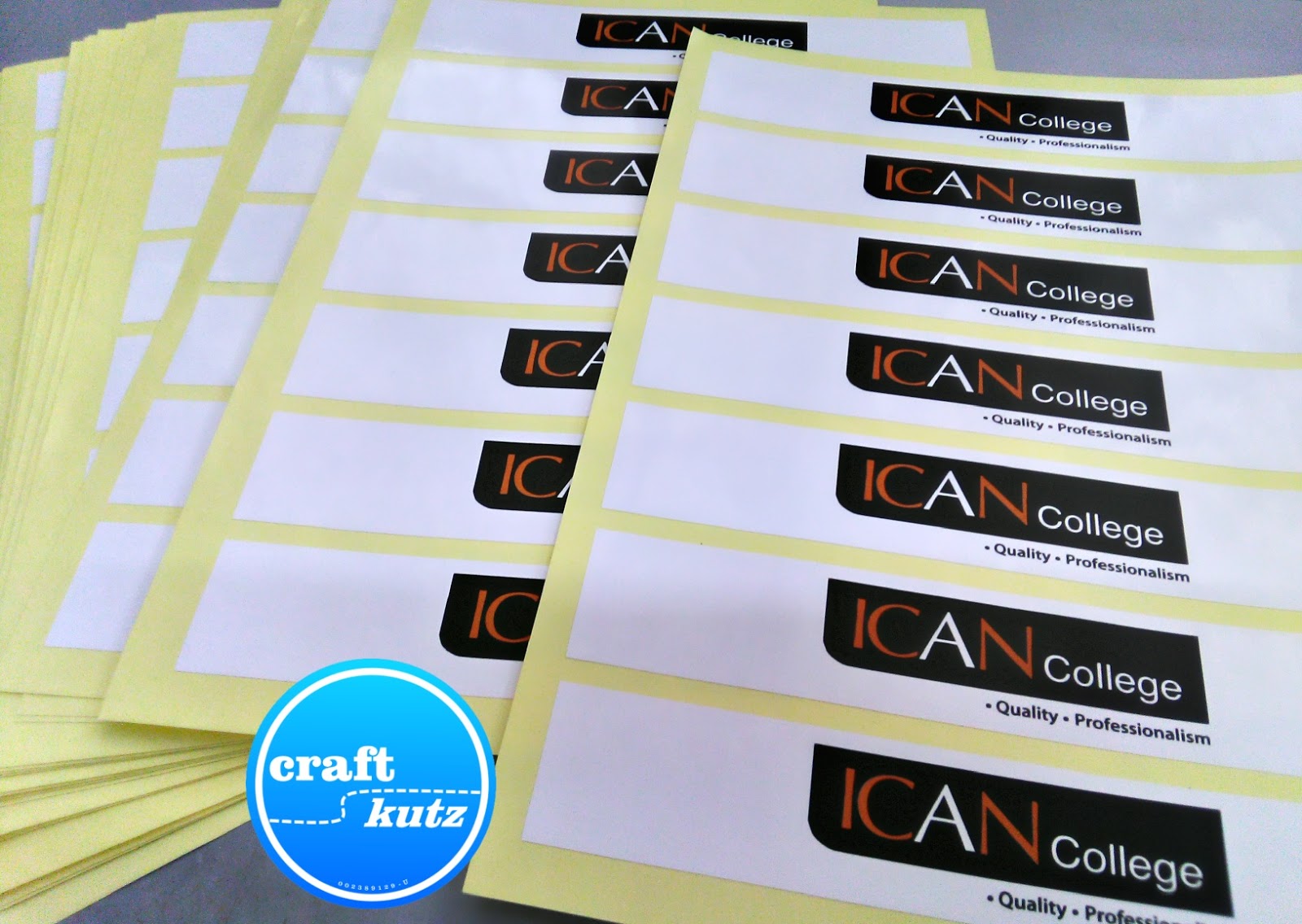 Water Bottle Label/Stickers for 250ml bottle. ~ Craft Kutz