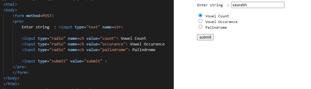 Write a PHP script for the following: Design a form to accept a string ... Write a PHP script for the following: Design a form to accept a string ...