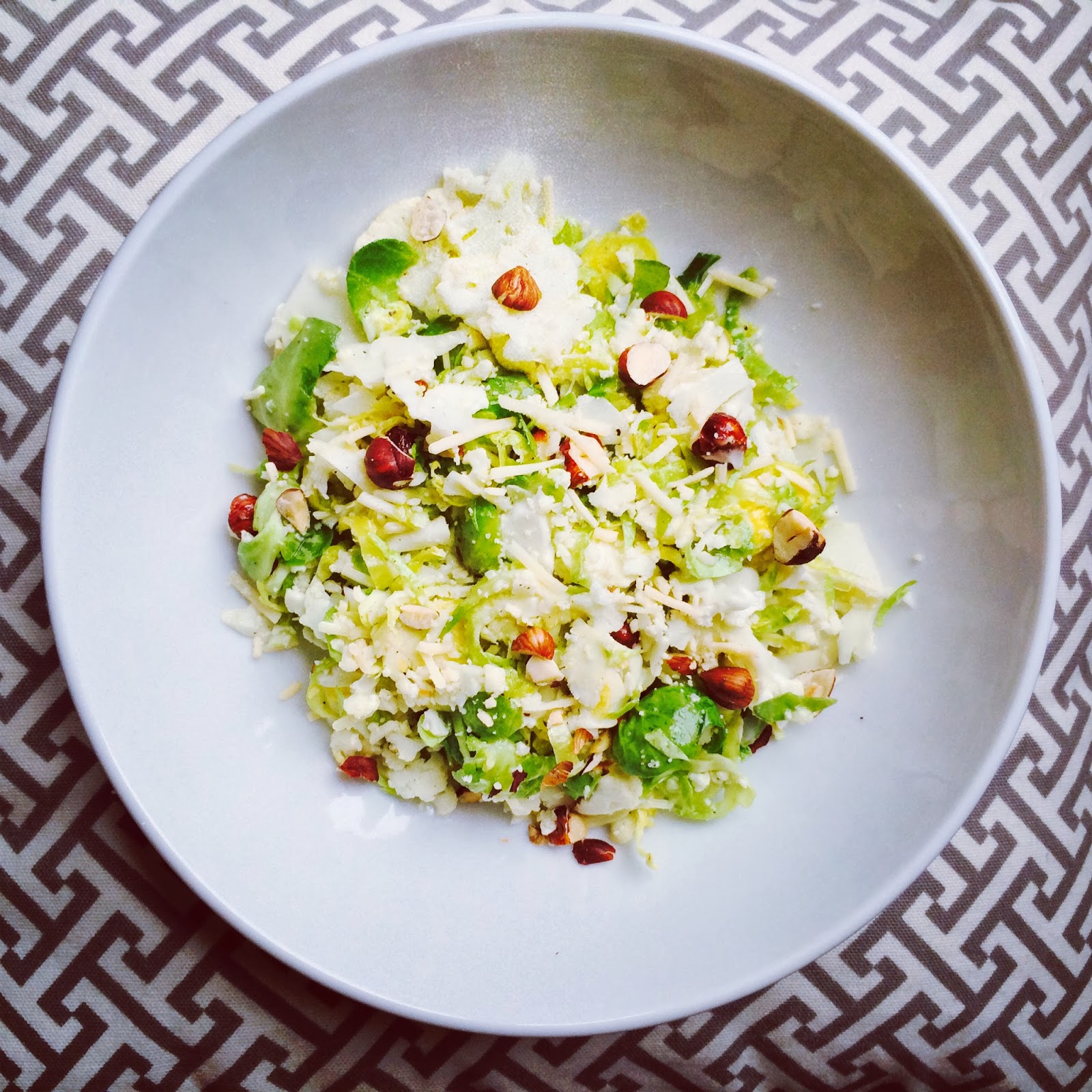 The Domesticated Wolf: Brussels Sprout and Cauliflower Salad with ...