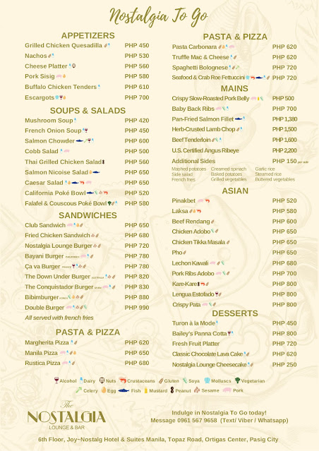 DUDE FOR FOOD: The Full Spread with Nostalgia Lounge and Bar's New and ...