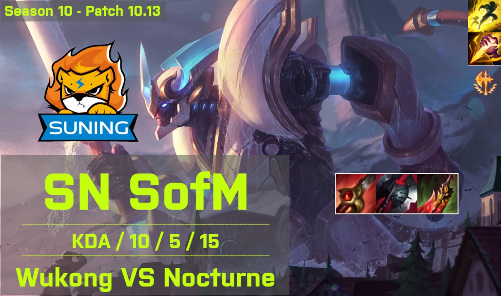 SN SofM Wukong JG vs Gen G Clid Nocturne - KR 10.13 | How To Jungle
