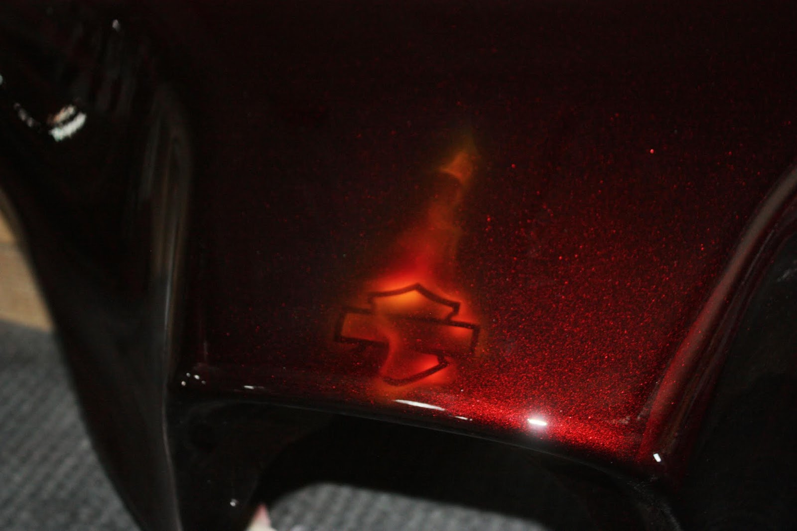 Online Motorcycle Paint Shop: midnight candy metallic red with classic ...