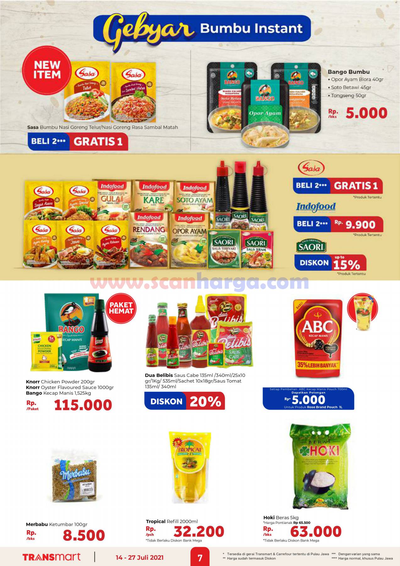 Katalog Promo Carrefour Transmart 14 - 27 Juli 2021 | scanharga