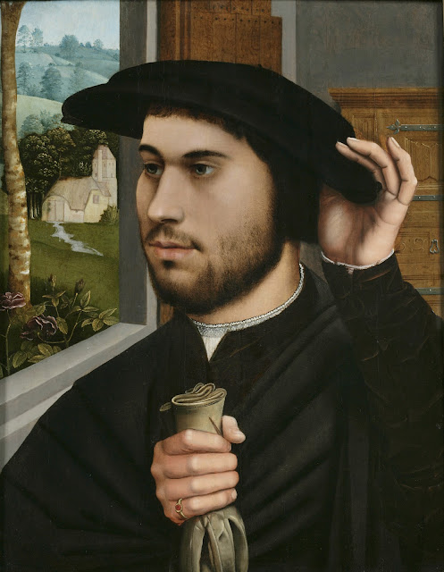 Hrm Hot Renaissance Men Ambrosius Benson Portrait Of A Man At A Window