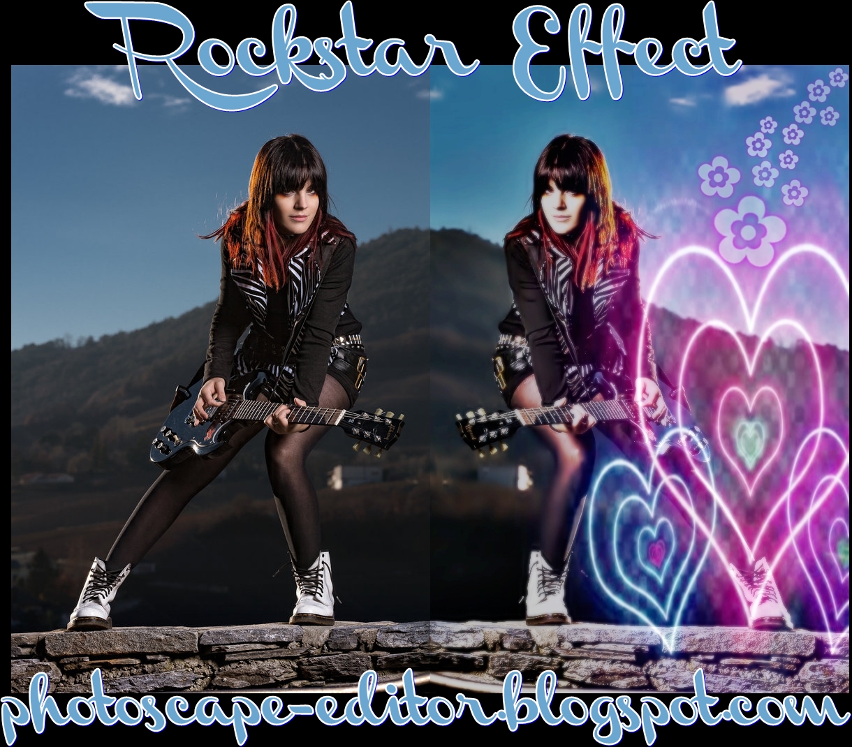 Photoscape Editor: Tutorial For Rockstar Effect