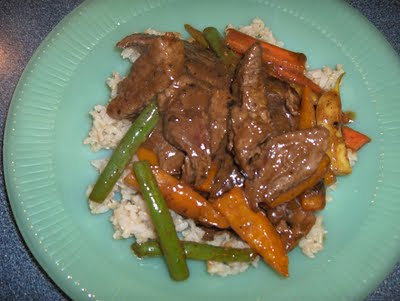 dinner at julie's: Orange Ginger Beef