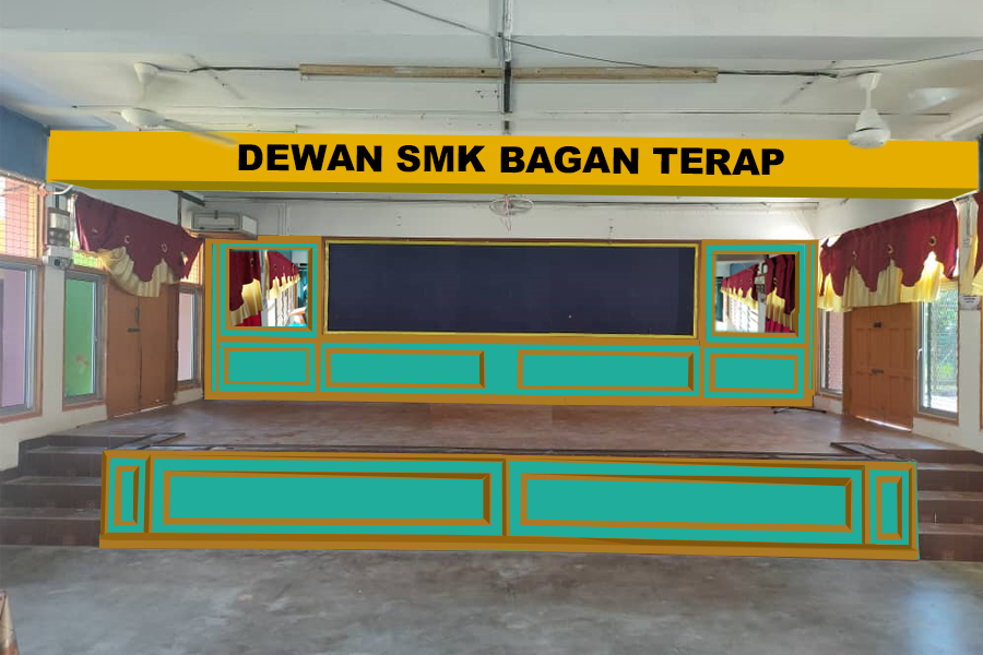 ILUSTRASI HIASAN PENTAS DEWAN BLOK B SMK BAGAN TERAP 2020 - Cipta Kerja ...