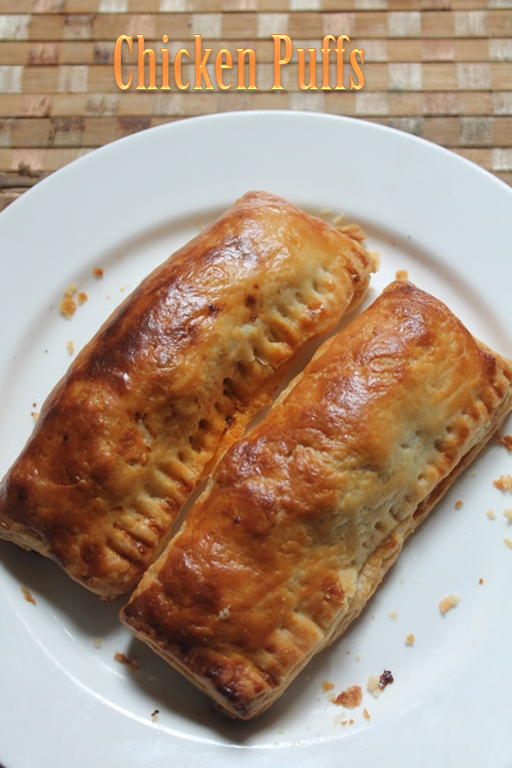 Bakery Style Chicken Puffs Recipe