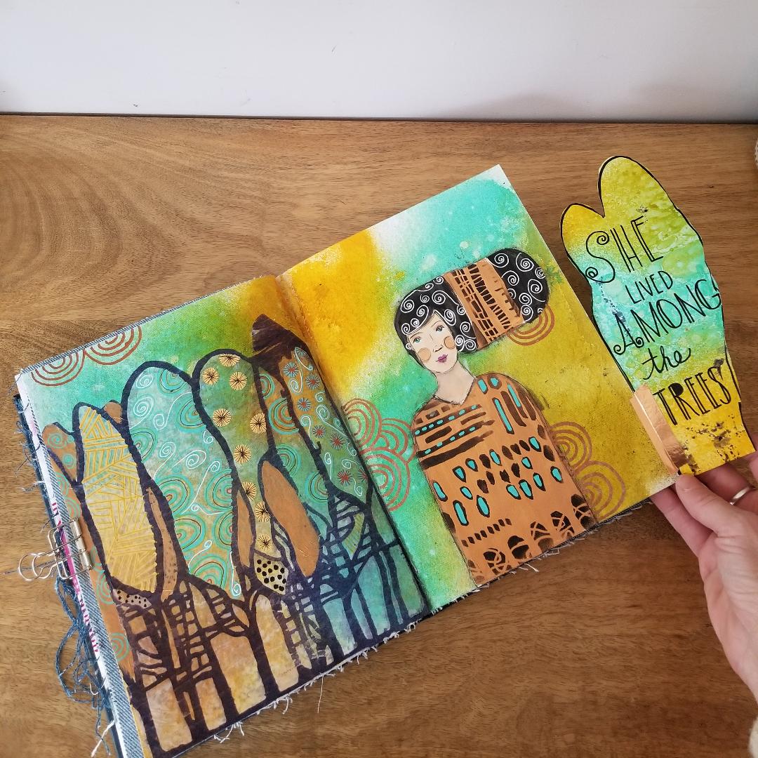 StencilGirl Talk: Art Journaling with StencilGirl® Stencils