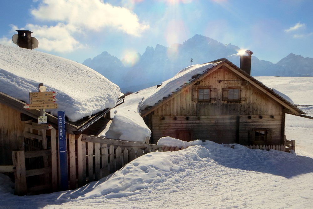 Da Passo Monte Croce Comelico a Malga Nemes e Klammbach in inverno ...