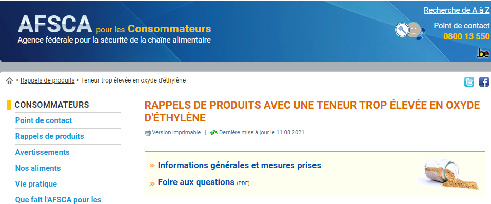 Bassenge Info: AFSCA. Attention ! Près de 50 produits retirés des ...