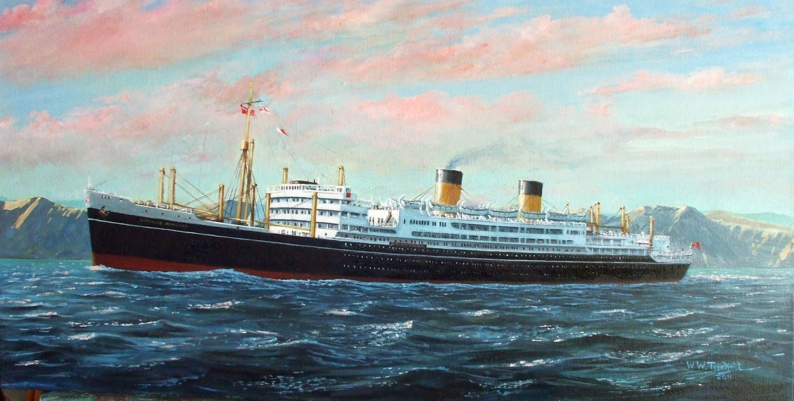 transpress nz: MV 'Dominion Monarch' art