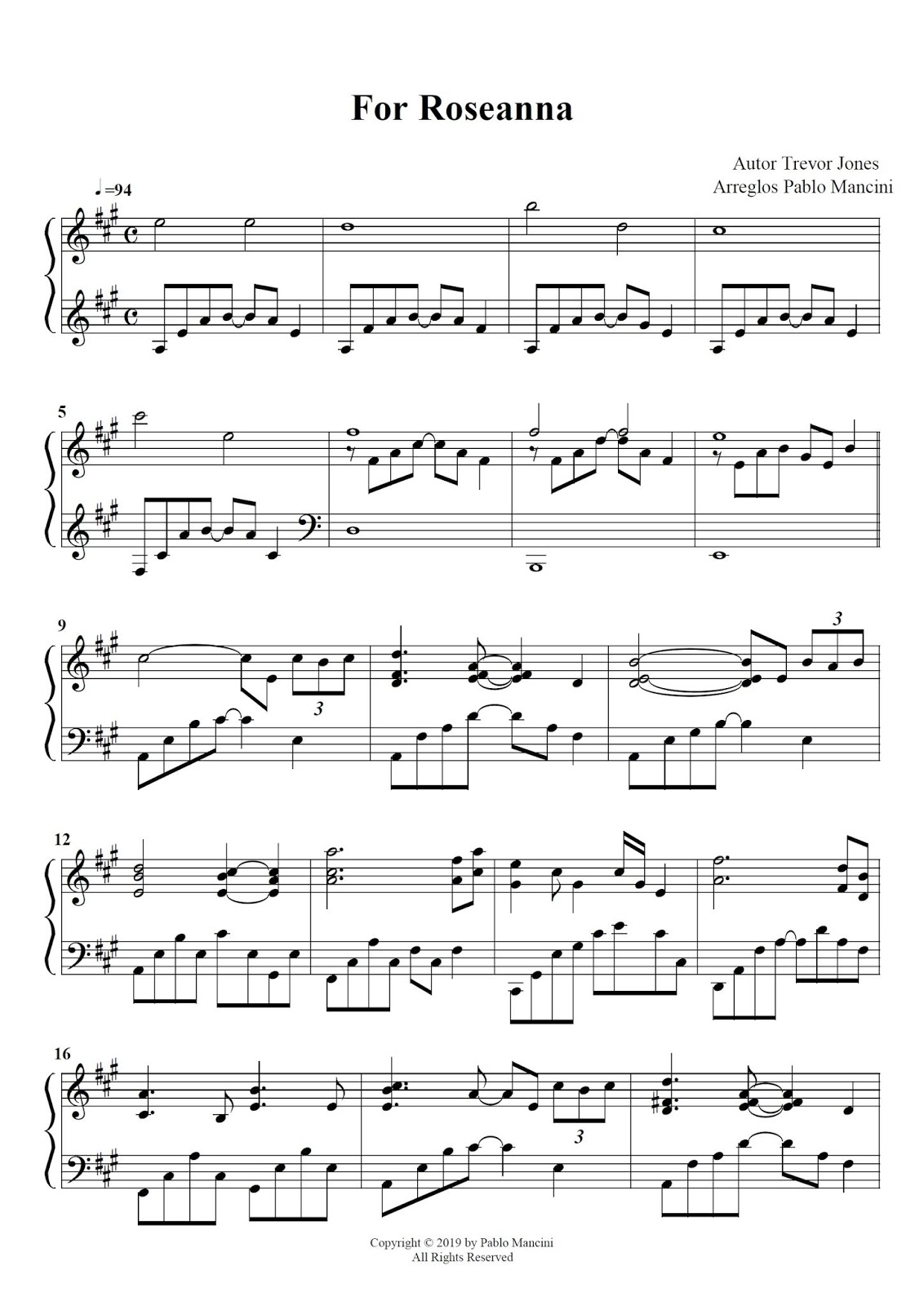 Partituras ineditas para piano