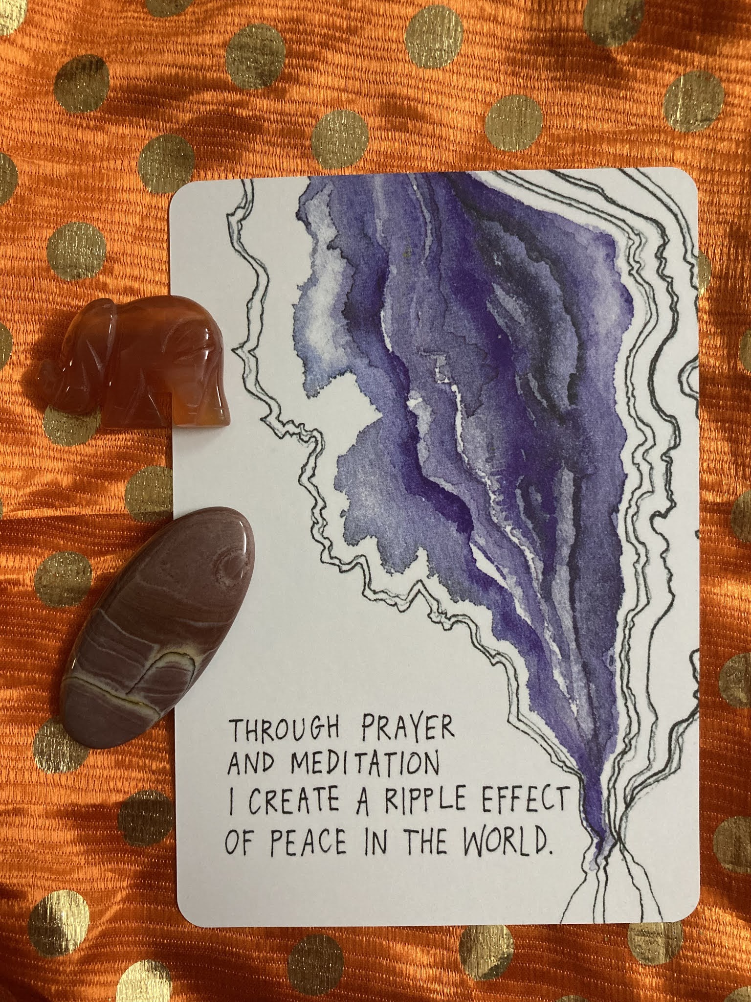 Tarot Musings: Card of the day: Through prayer and meditation I create ...