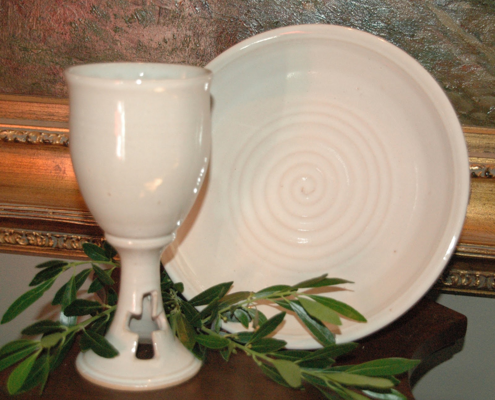 Little Bear Clayworks: Wheel Thrown Pottery Communion Sets