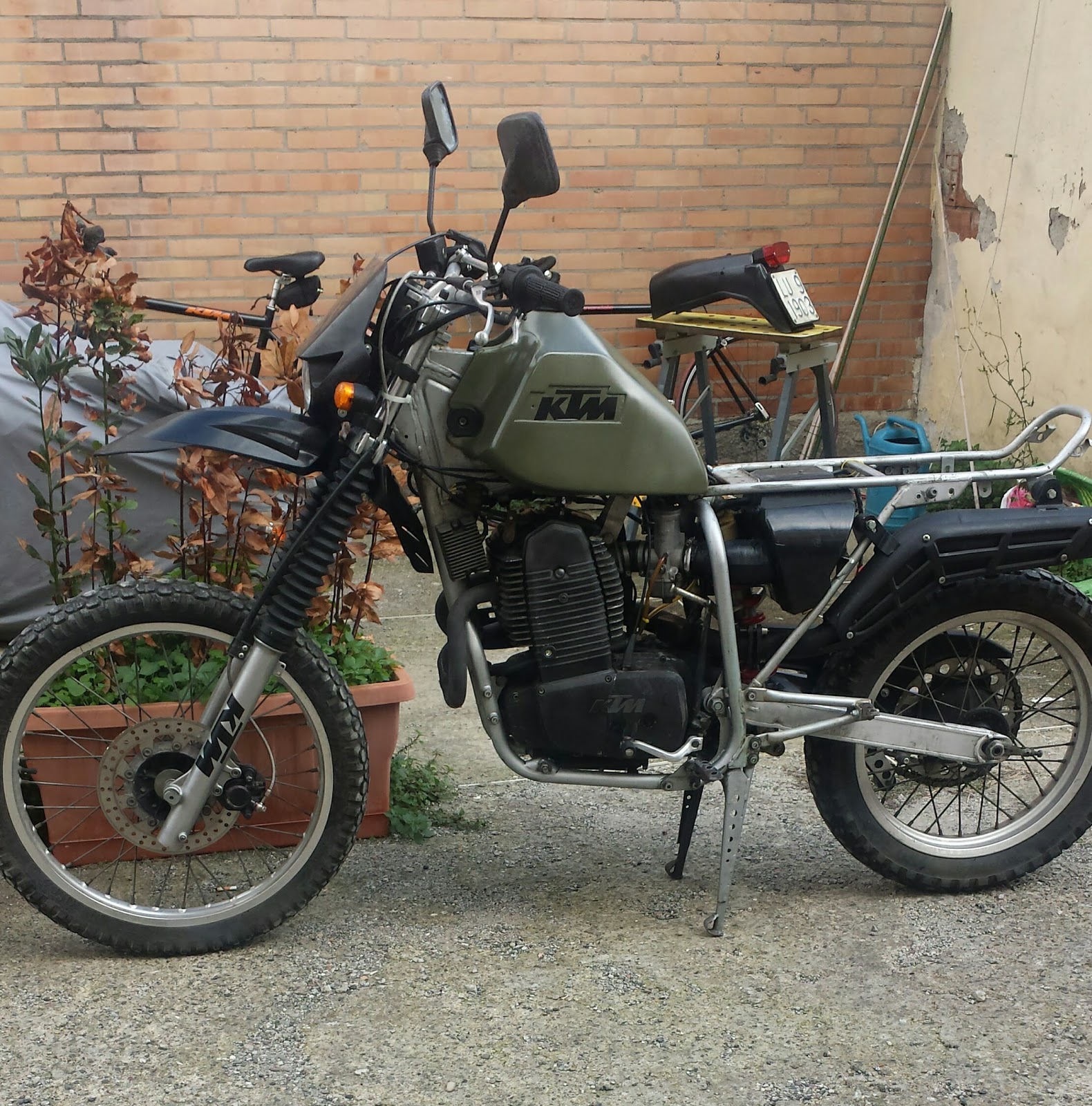 KTM ENDURO cc. 348 4 TEMPI MOTORE ROTAX ANNO 1984 MANUALE OFFICINA