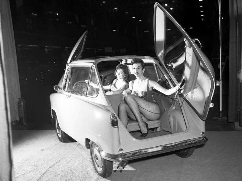 Vintage Photos of Two-Faced German Microcar Zündapp Janus From the Late ...
