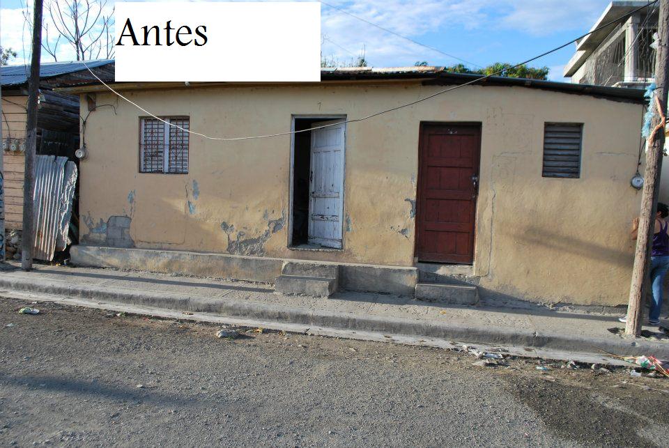 .: Fundación firshao pinta casas humildes de Pueblo abajo.