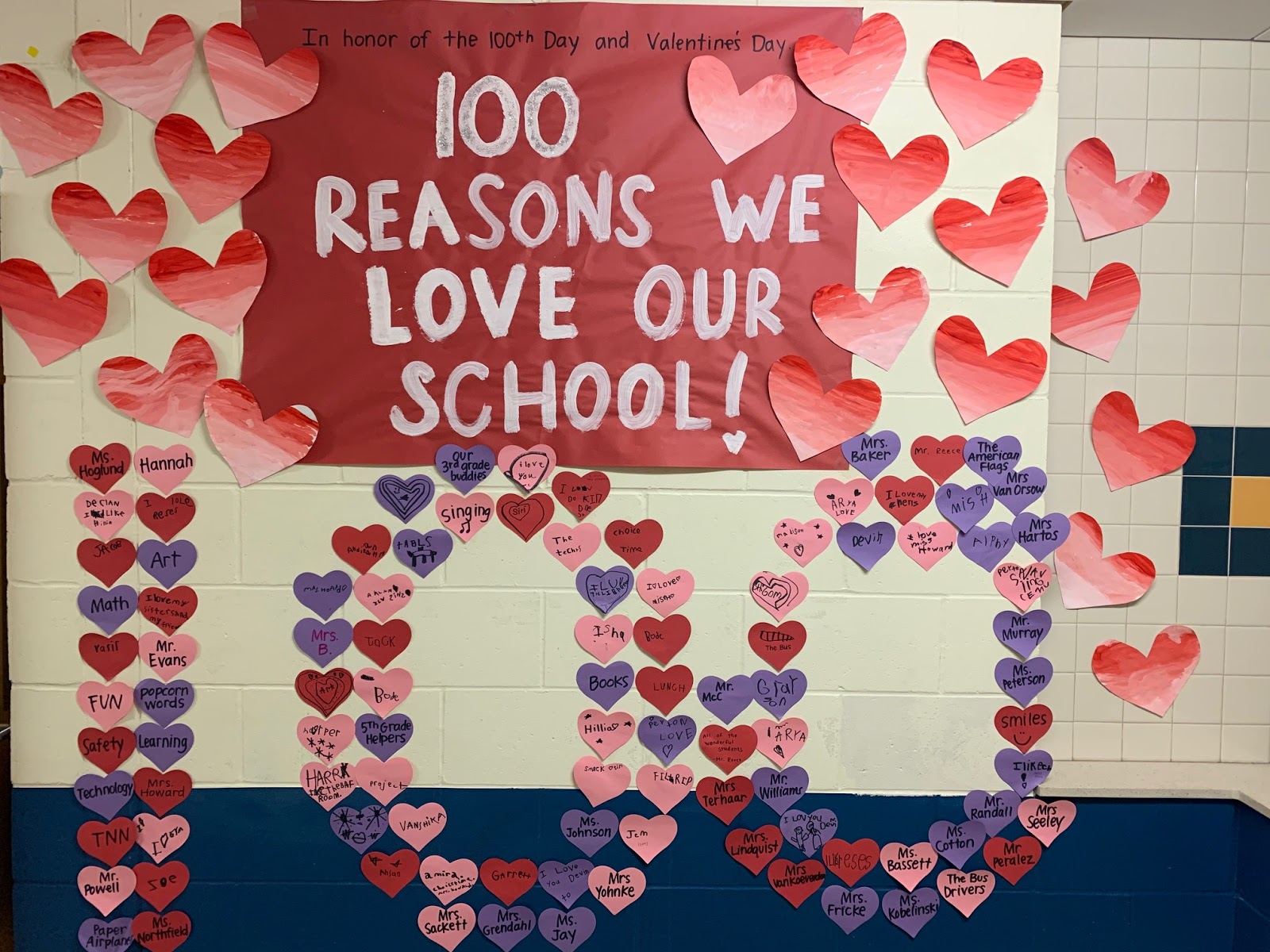 HOWYWOOD KINDERGARTEN!: Valentine's Day Ombré Hearts!