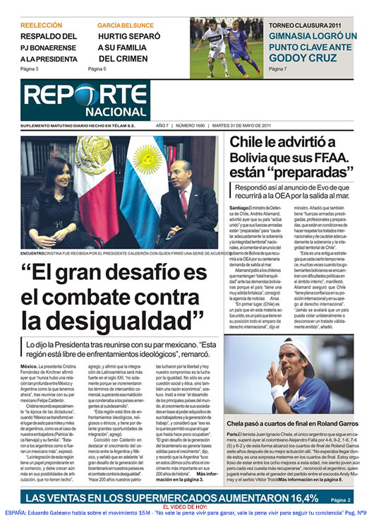 * Agencia Latina de Informacion Alternativa *: LAS NOTICIAS DE HOY 31 ...