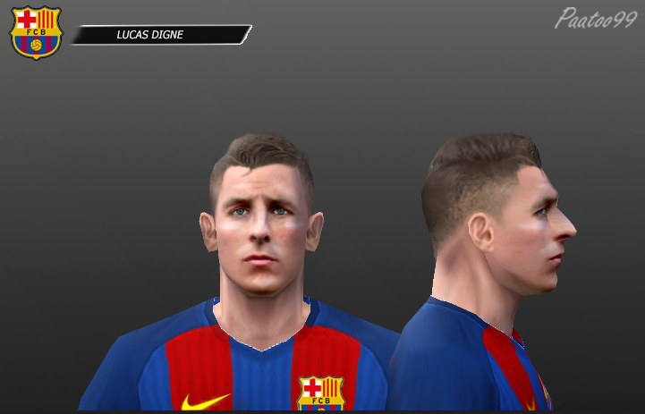 Face Lucas Digne | Barcelona Fc