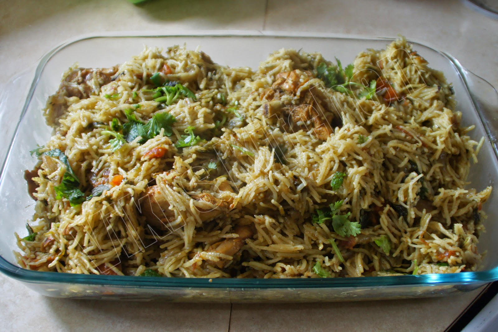Viki 's Kitchen: Dindigul chicken biriyani in cooker