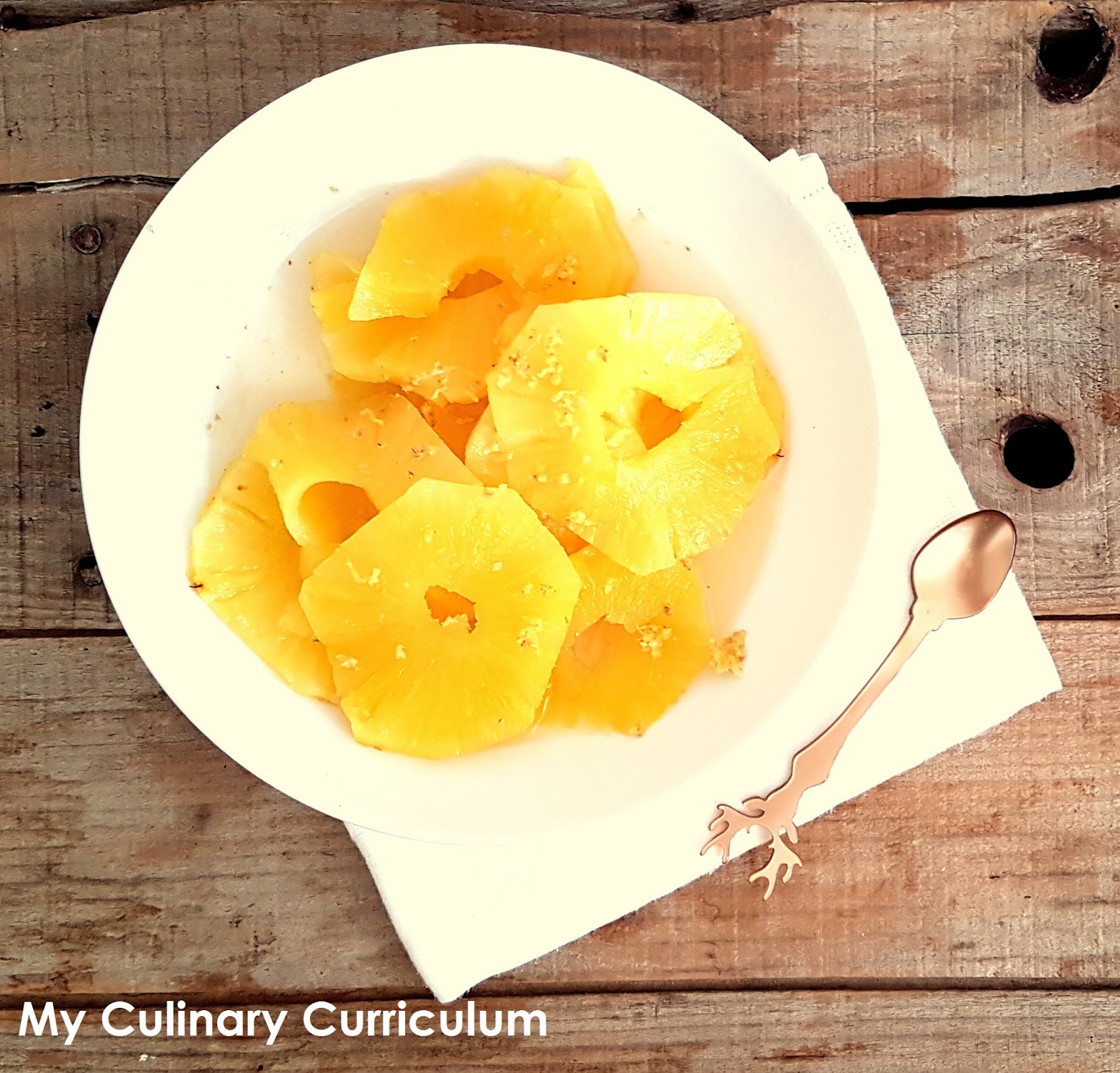 My Culinary Curriculum: Ananas frais au sirop au gingembre (Fresh ...