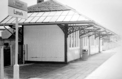 Tour Scotland: Old Photograph Railway Station Lanark Scotland