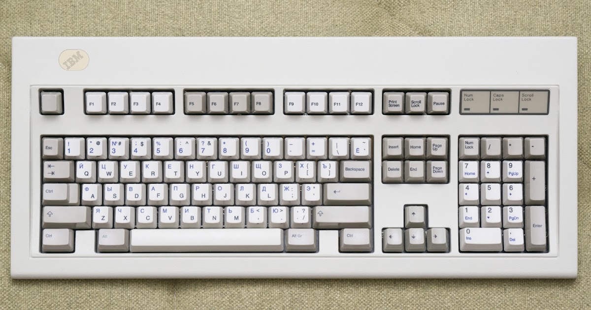 IBM Model M: Unix layout и новый контроллер