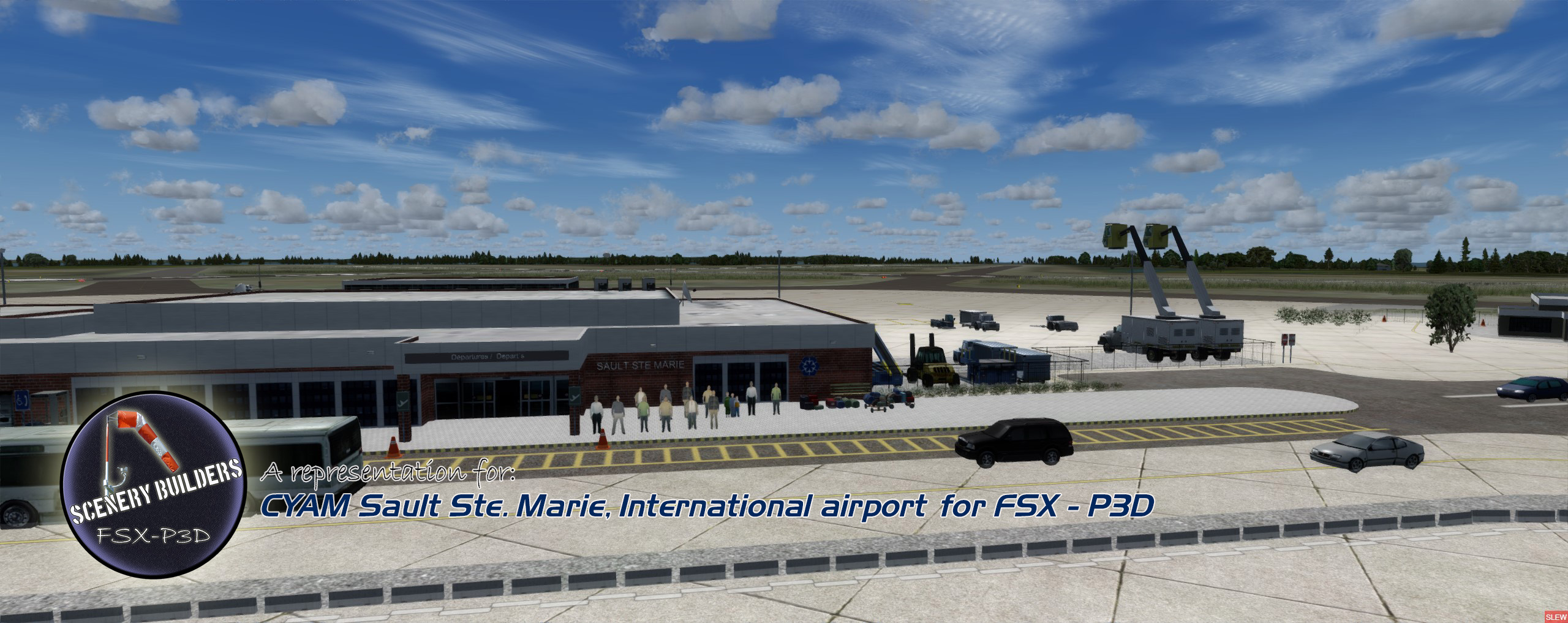 FSX, P3D, MSFS scenerybuilders.: CYAM Sault Ste. Marie Airport FSX P3D