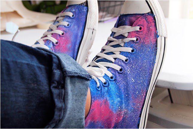 L. KNAFO: Do It Yourself: DIY: Galaxy Painted Converse // BY ...