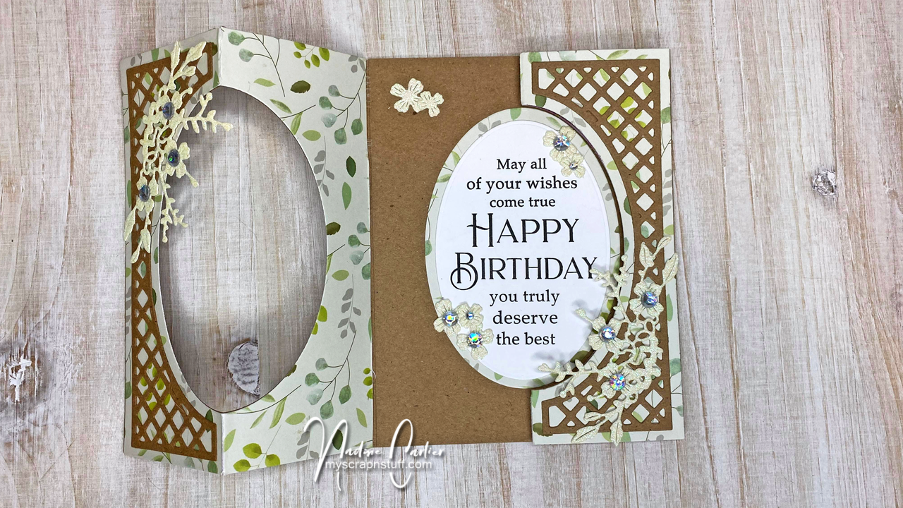Gateway Fold Birthday Card ~ Nadine Carlier