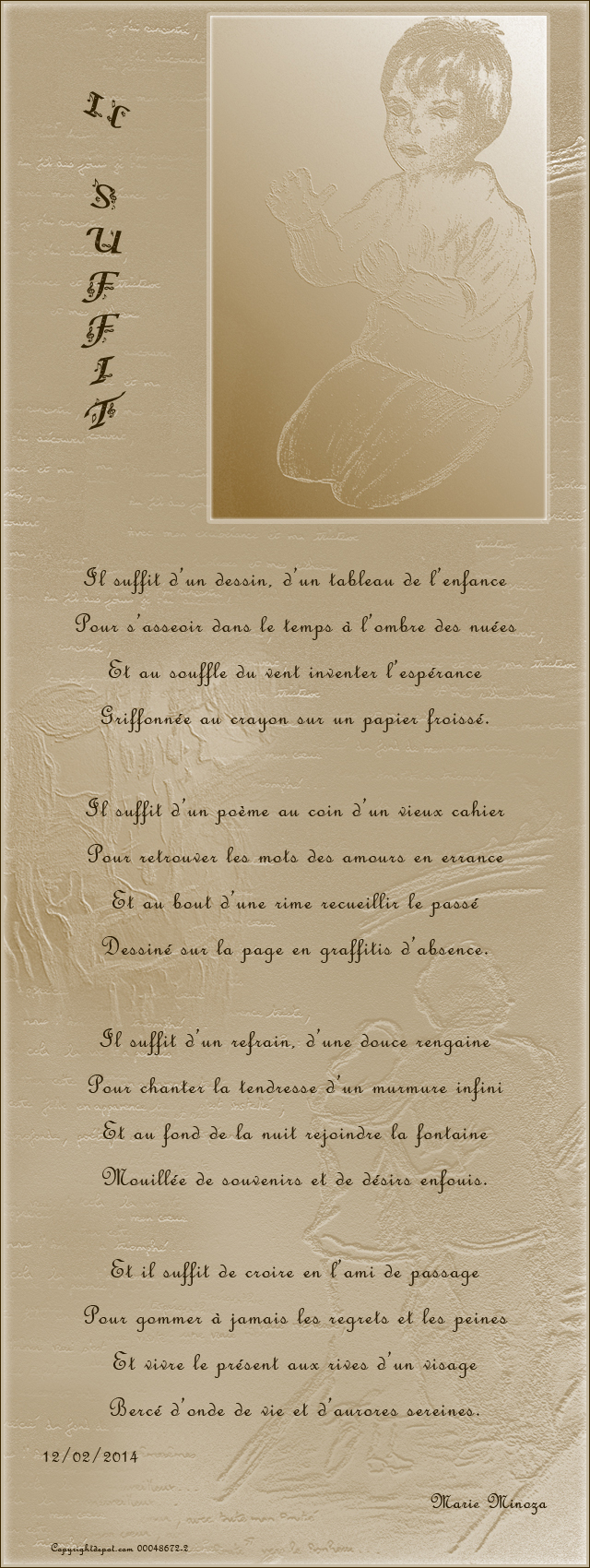 Au pays des images et des mots: Poème:...Il suffit...