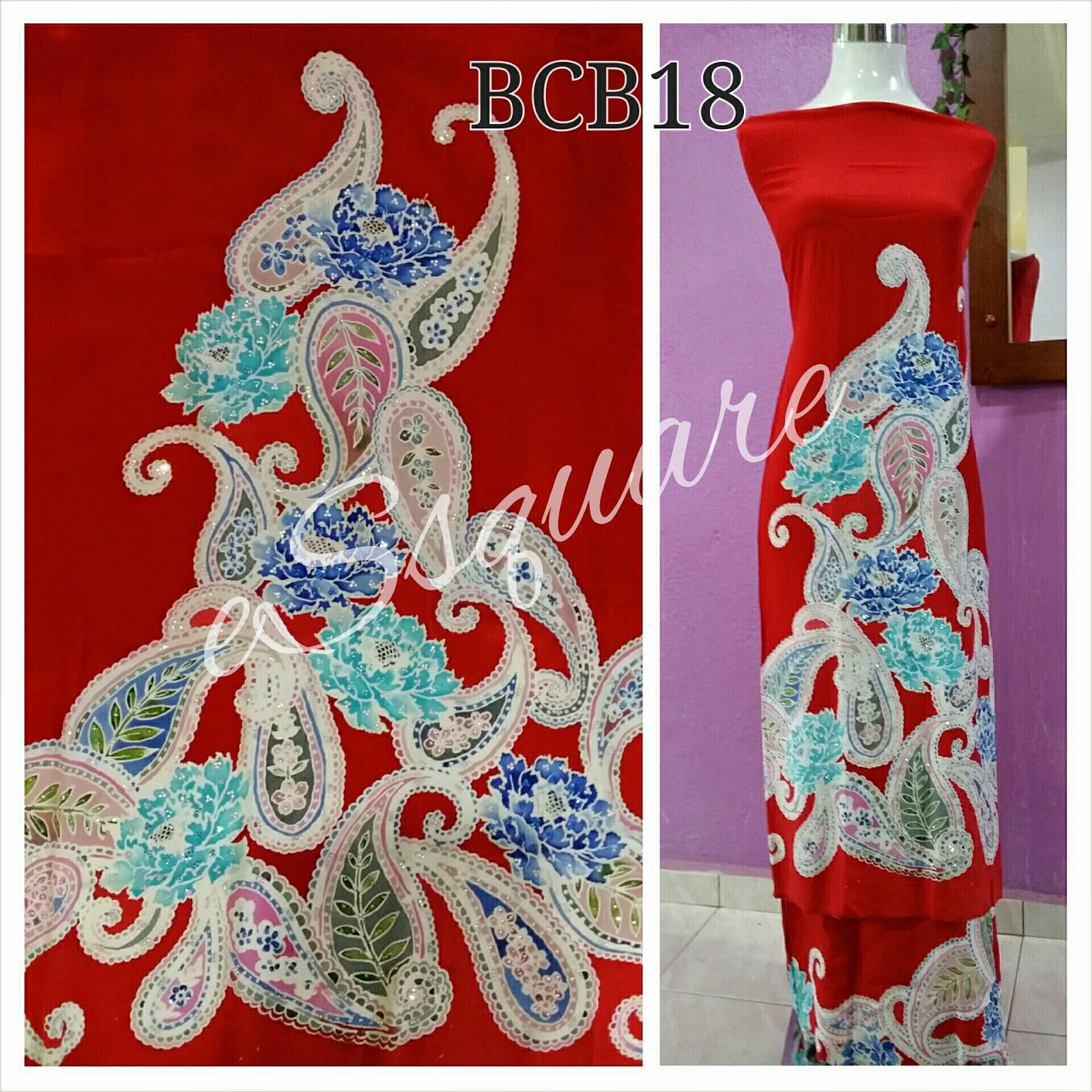 Batik Lukis Sutera Crepe Kelantan
