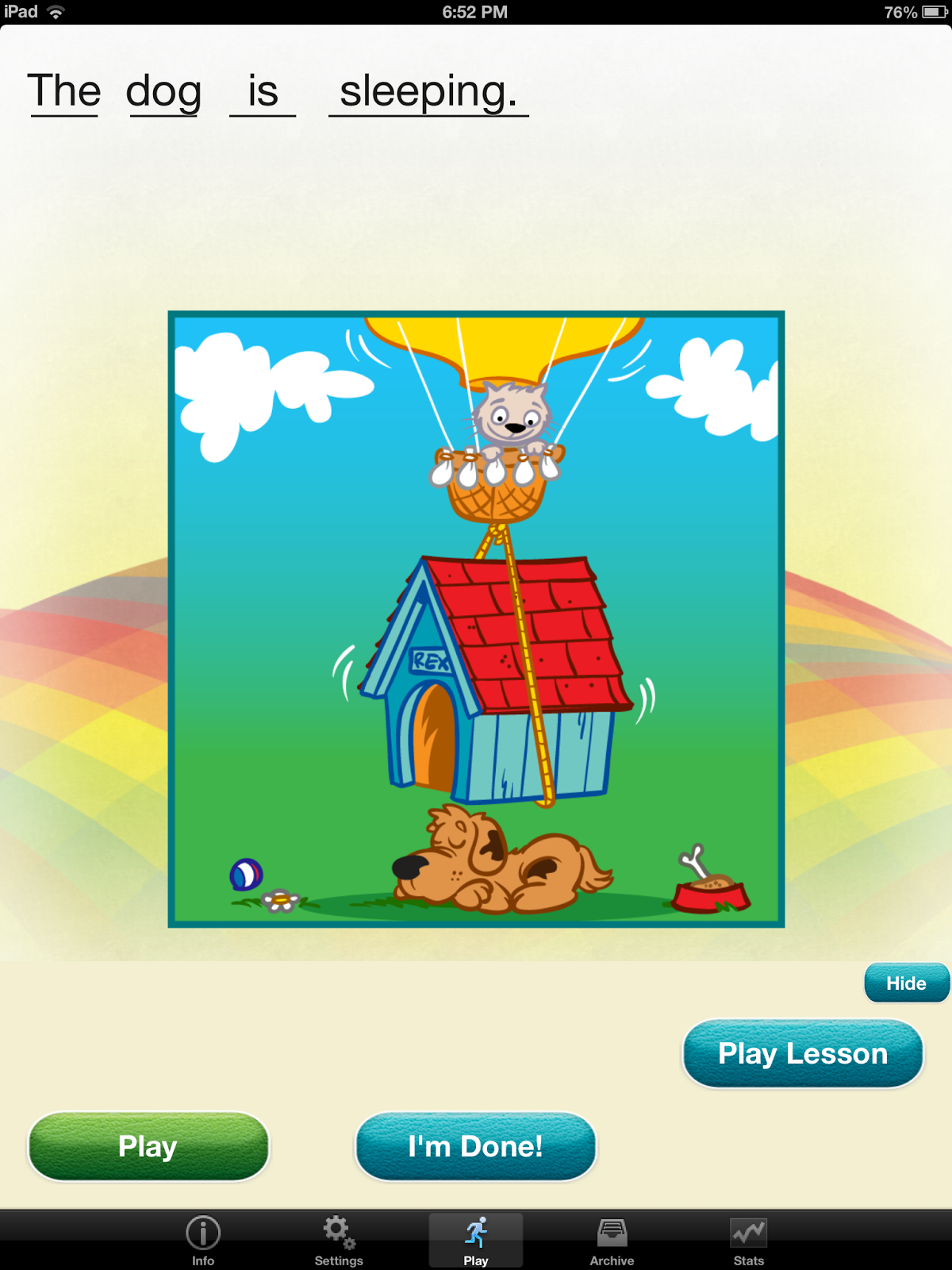 The Next Chapter in my Speech World: Rainbow Sentences App Review