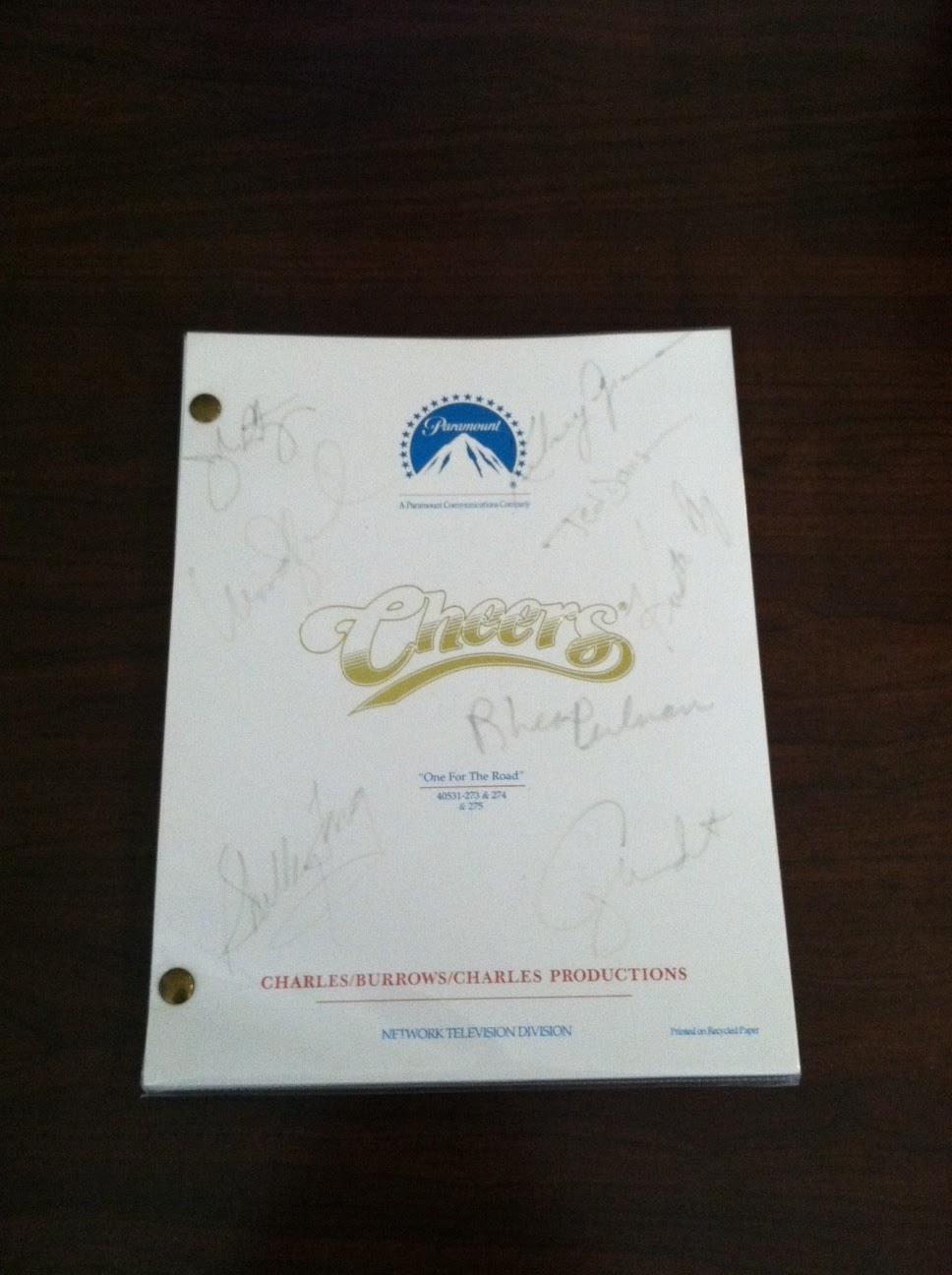 Cheers: Cheers Finale Script