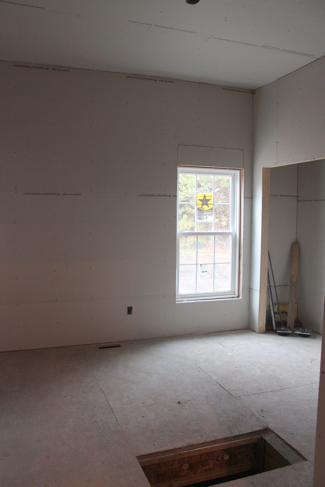 the corson cottage: Our Renovation Moves Inside - Drywall Installation ...