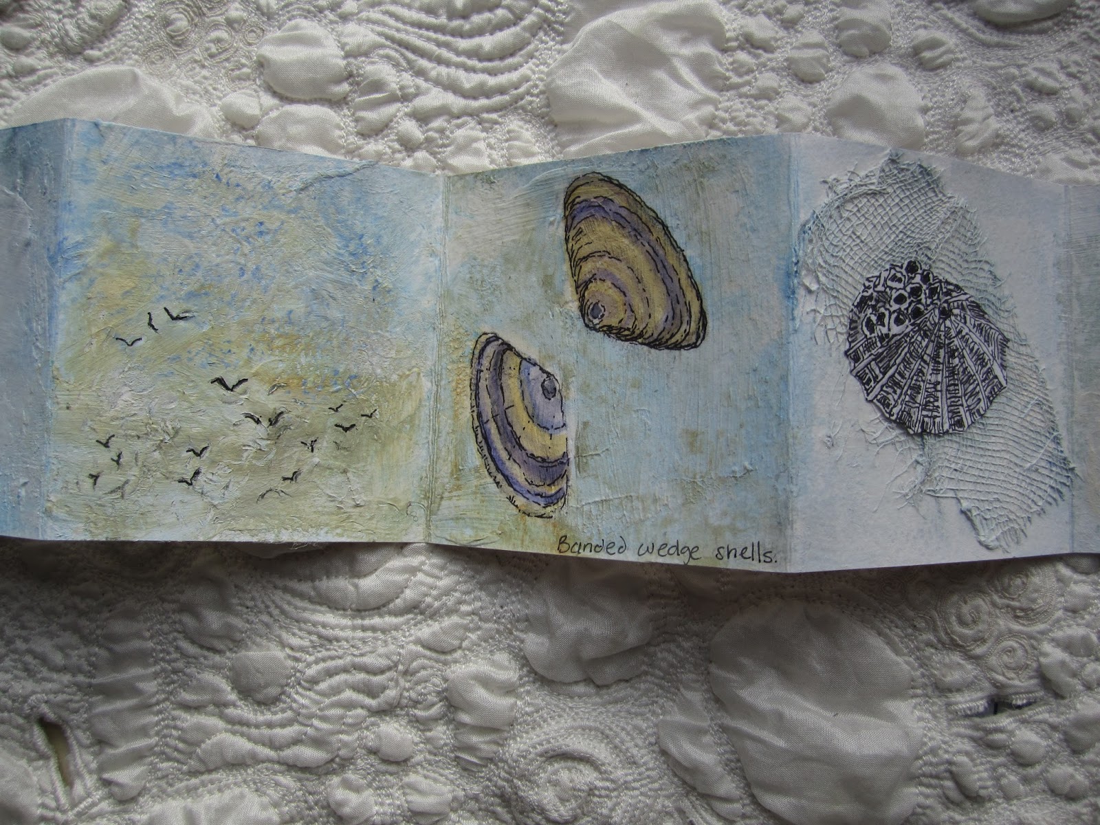 Louise Watson - Textile Artist: More work on the puffin page.