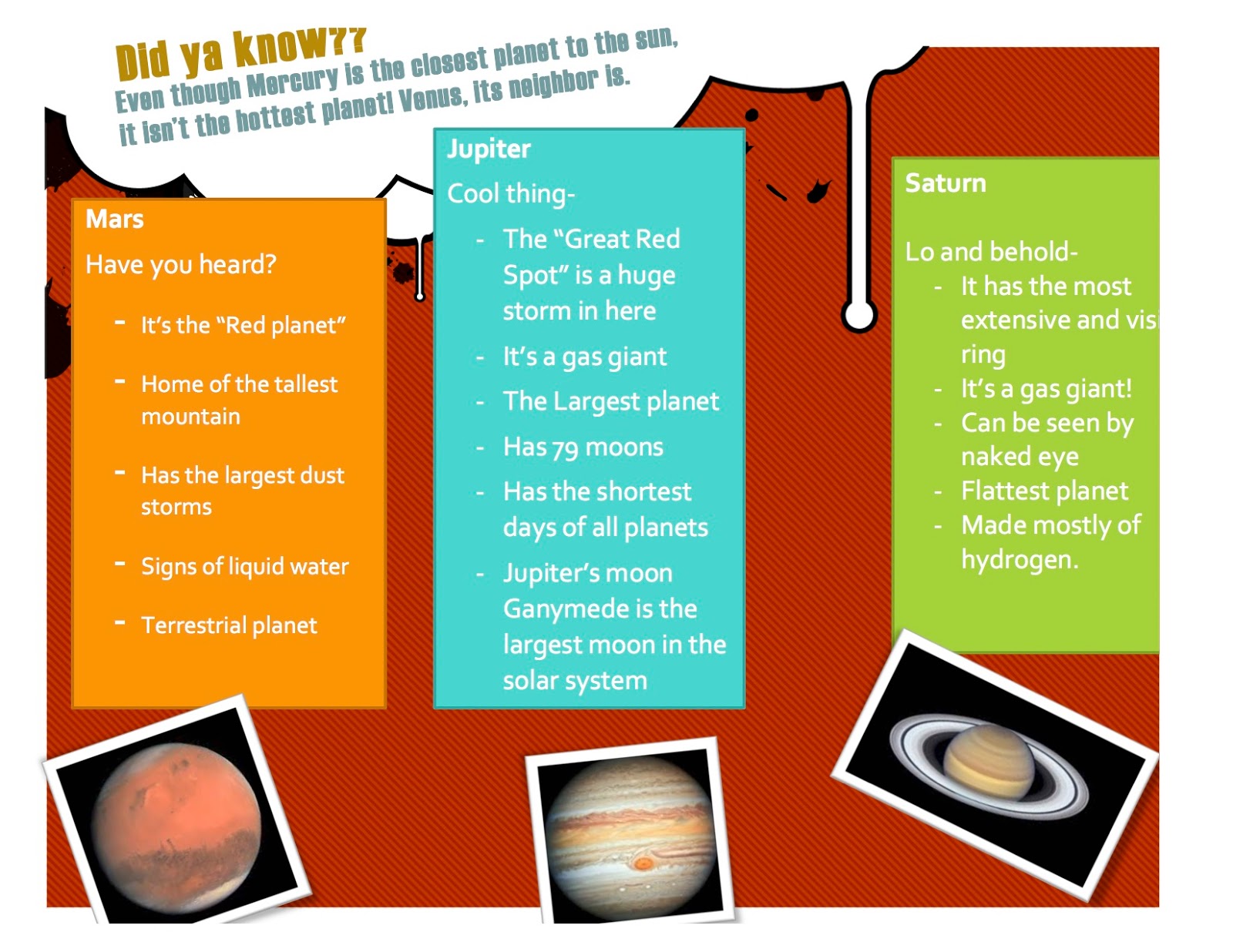 Fantastic Science!: The Solar System brochure