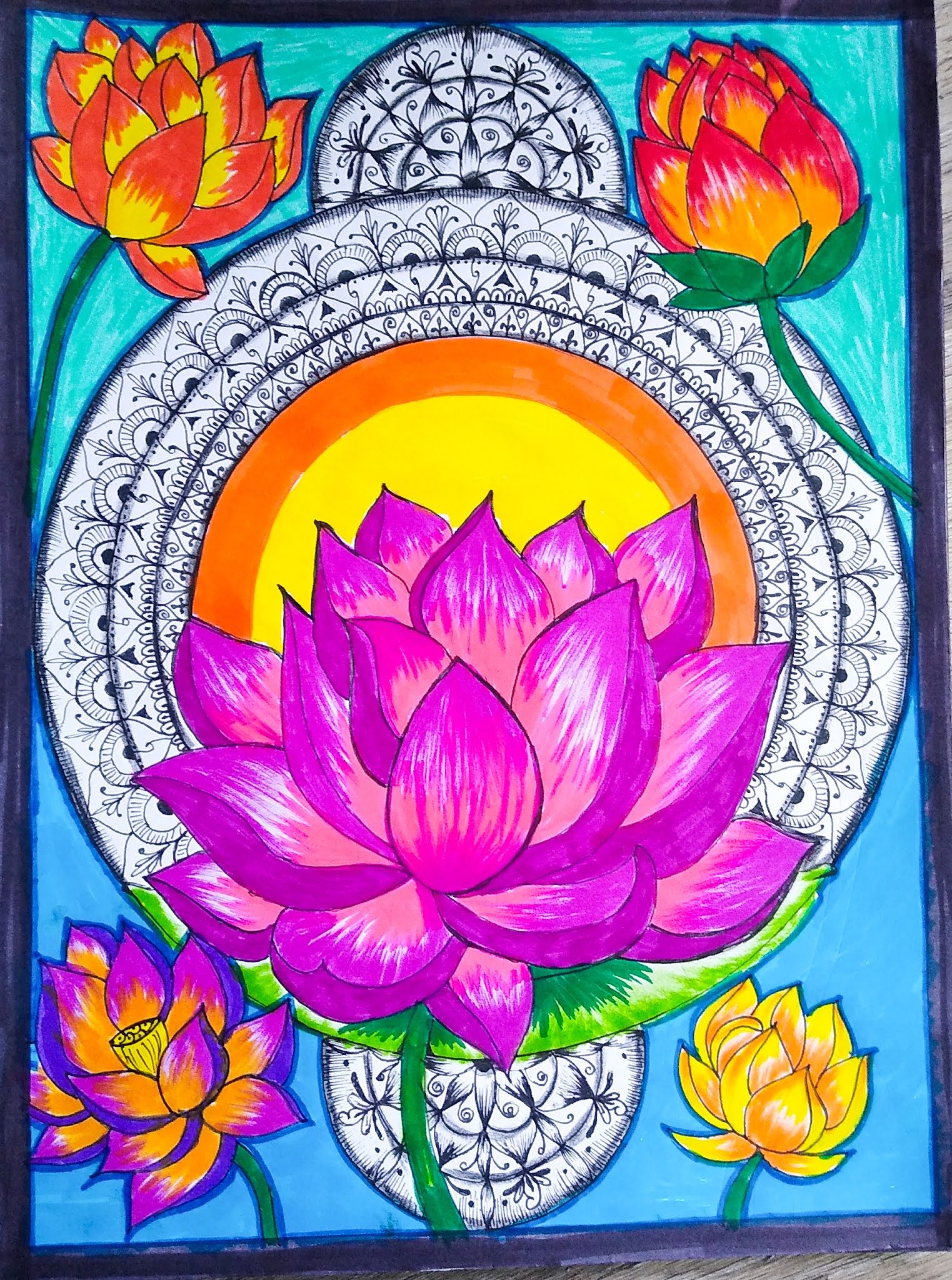 Mandala Art Drawing