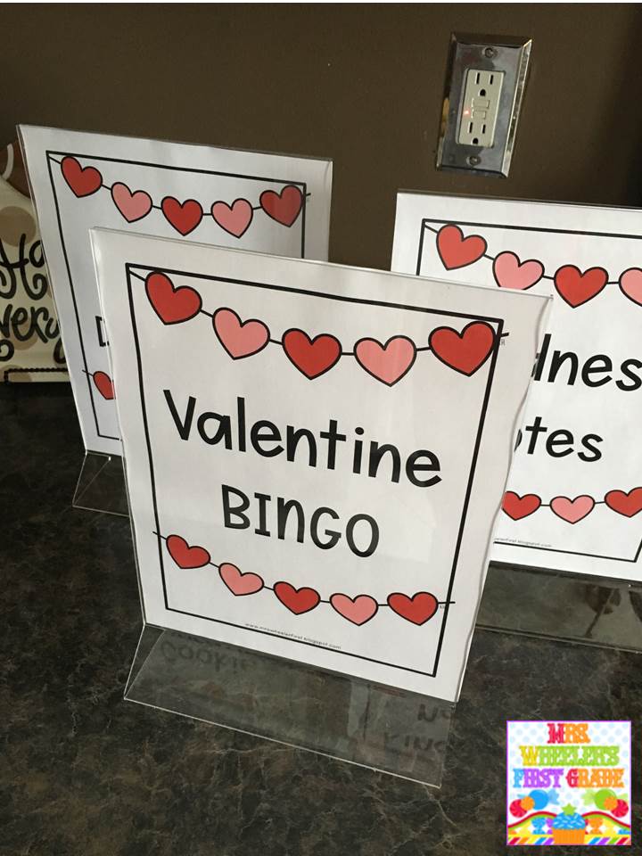 Mrs. Wheeler's First Grade Tidbits: Valentine's Day Party Pack
